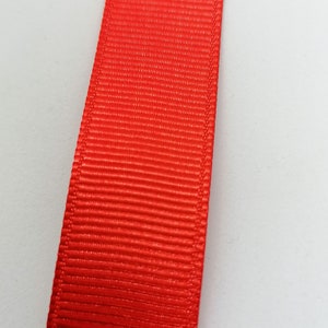 10 Meters / 10.93 Yards Red Grograin Ribbons, 10/20/30/40 Mm Jacquard ...