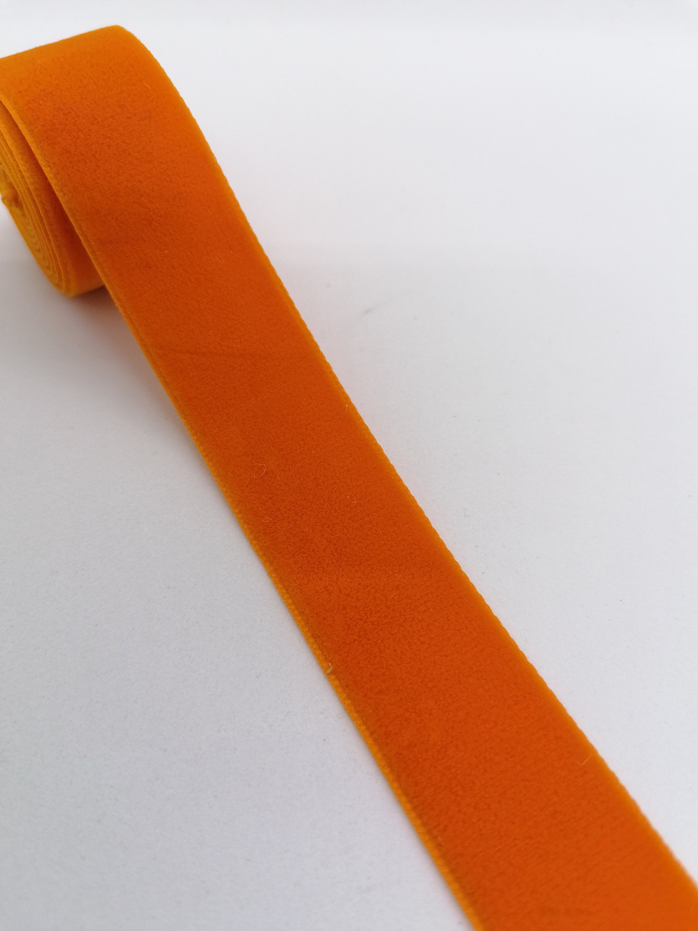20 Mm Orange Velvet Ribbon 0.79 Inch Embroidered Trim Orange - Etsy UK