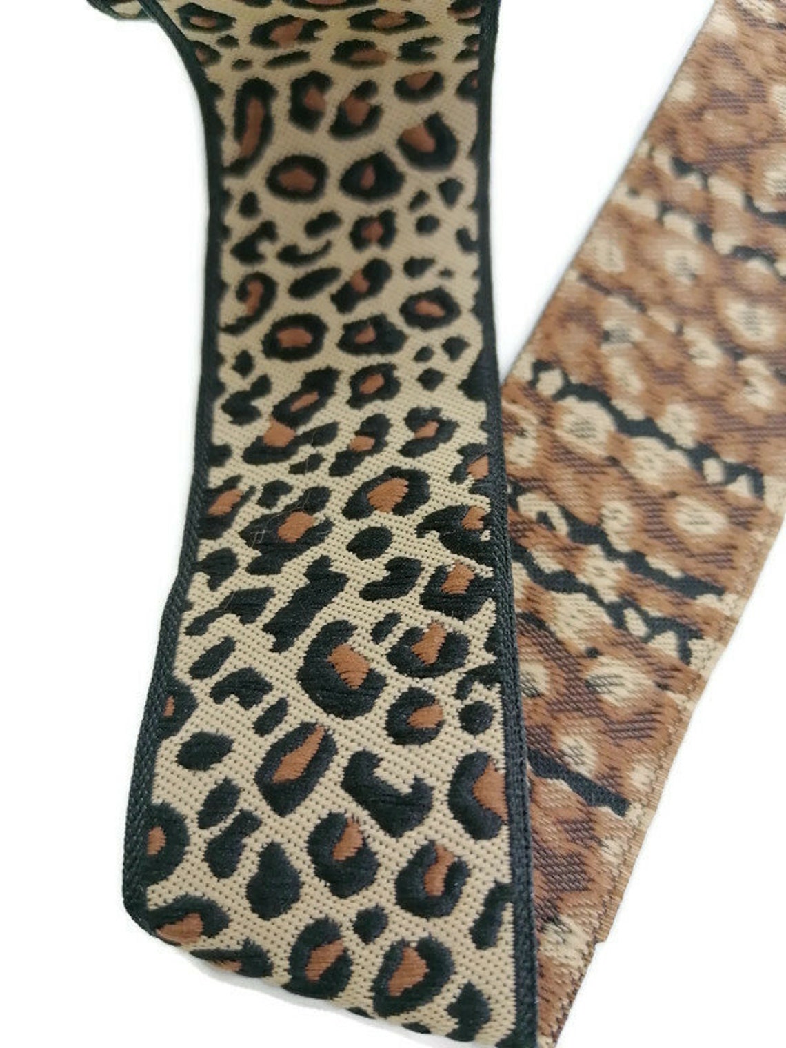 35mm Leopard Pattern Ribbons 137 Inch Jacquard Ribbons - Etsy