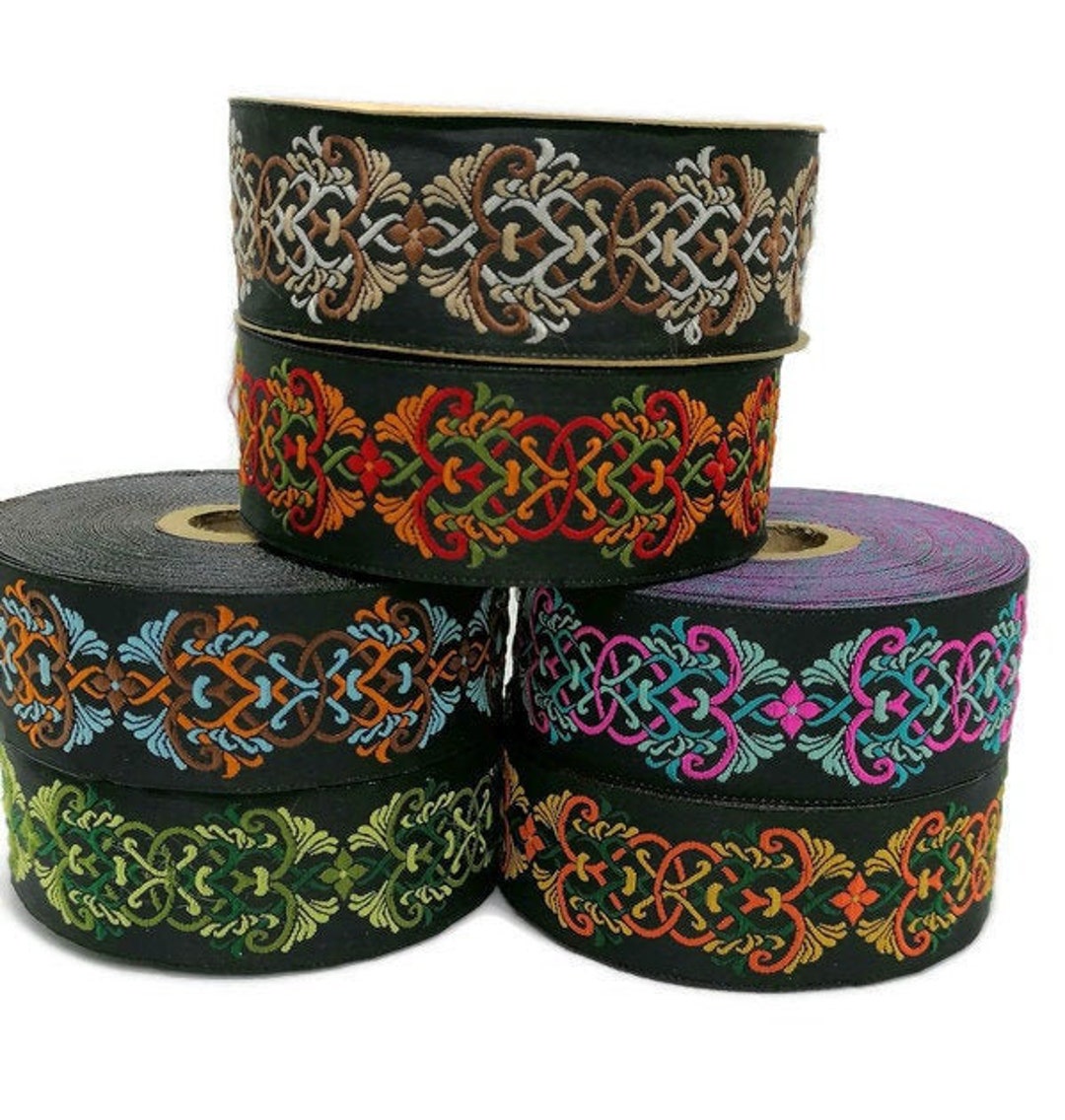 35 Mm Jacquard Ribbon (1.37 Inch), Handwoven Ribbon, Celtic Knot ...