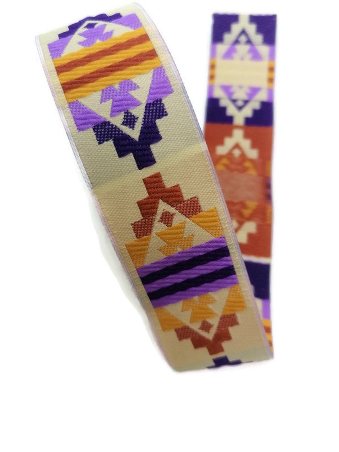 25 Mm Colorfull Native Embroidered Jacquard Ribbon, 0.98 Inc ...