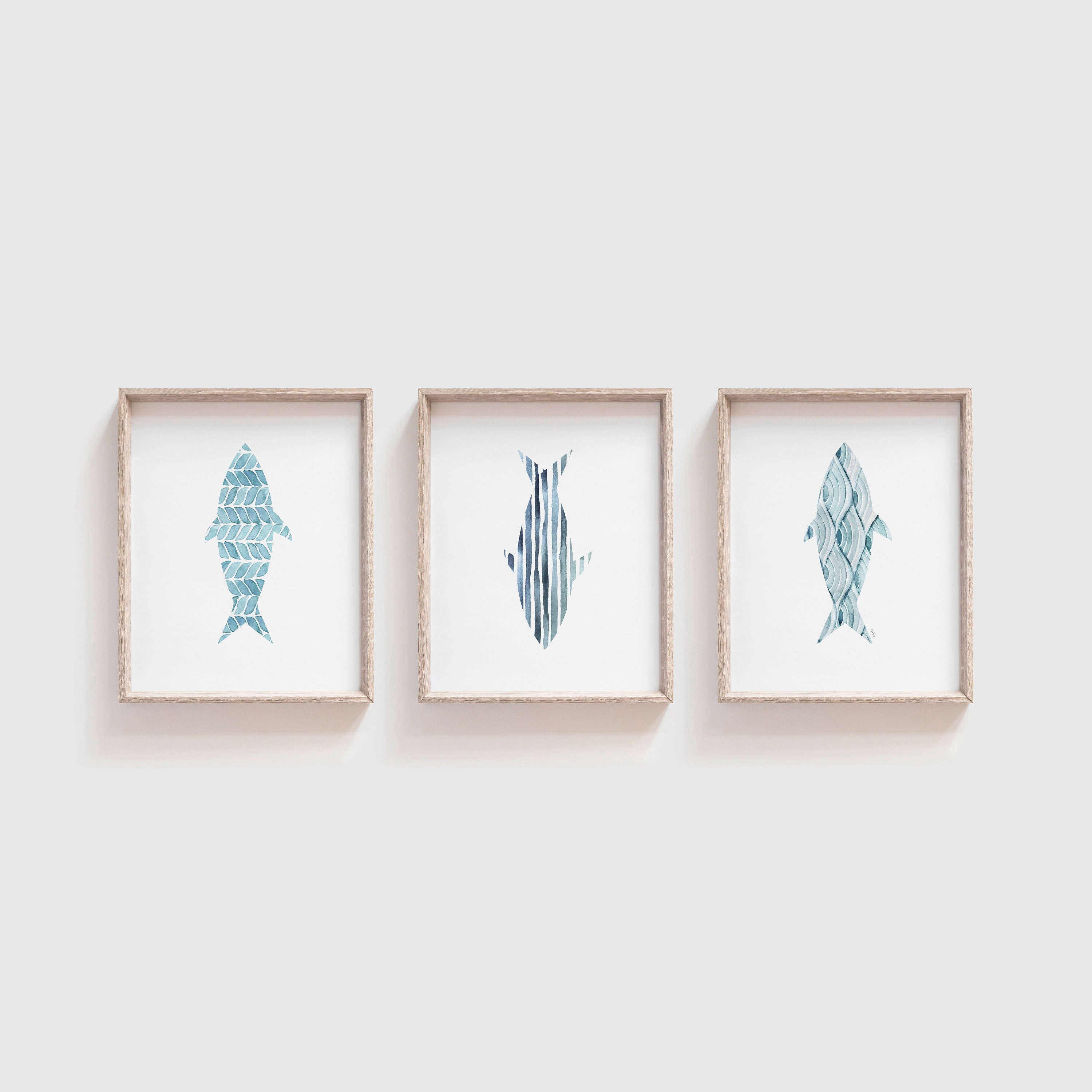 Watercolor Fish Print Watercolor Prints Set of 3 Fish Prints | Etsy