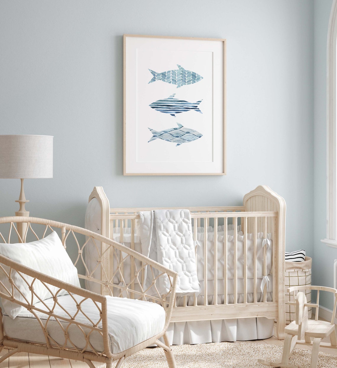 Watercolor Fish Print Fish Print Wall Art Wall Art for - Etsy
