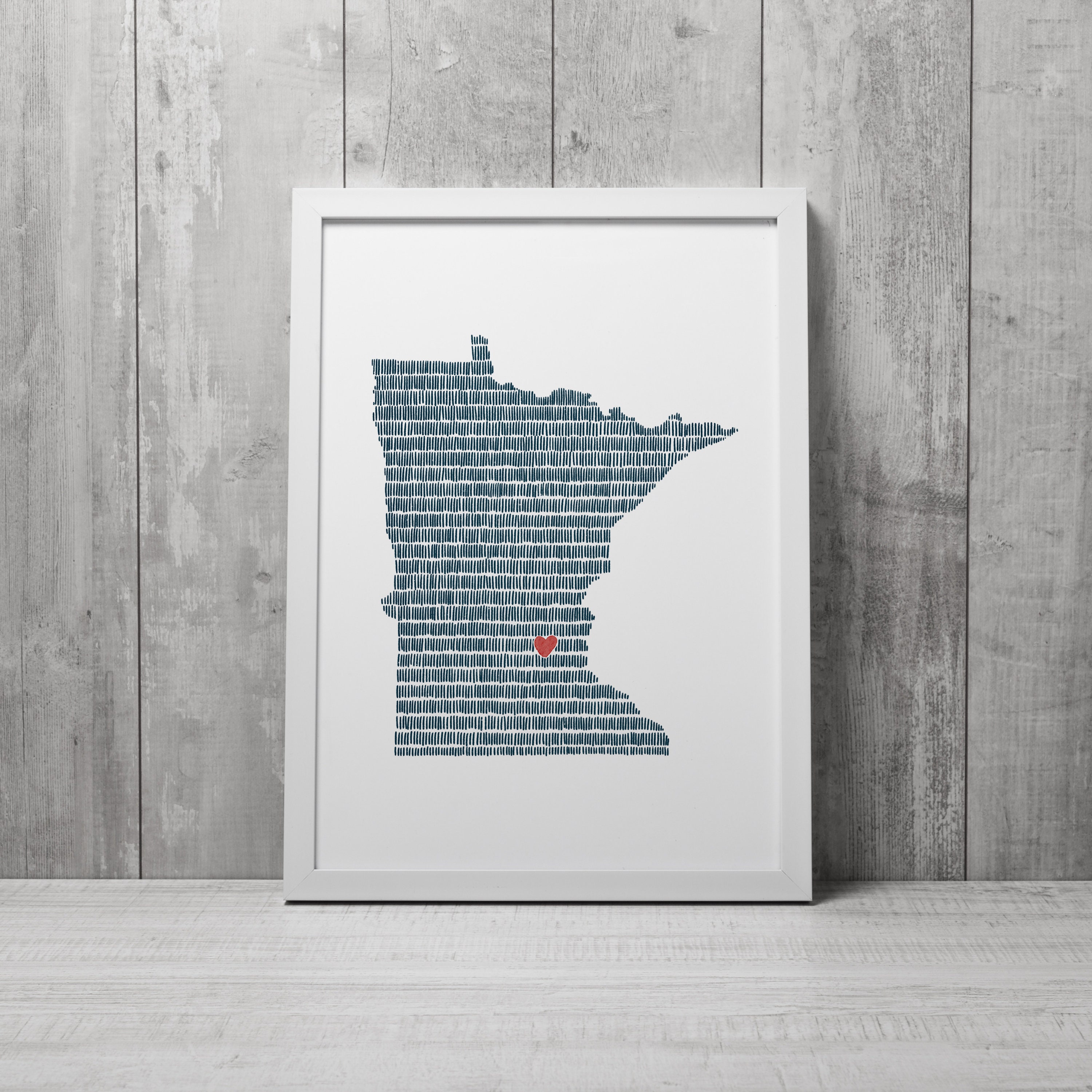 Minnesota Art Print Minneapolis Art Scandinavian Wall Art | Etsy