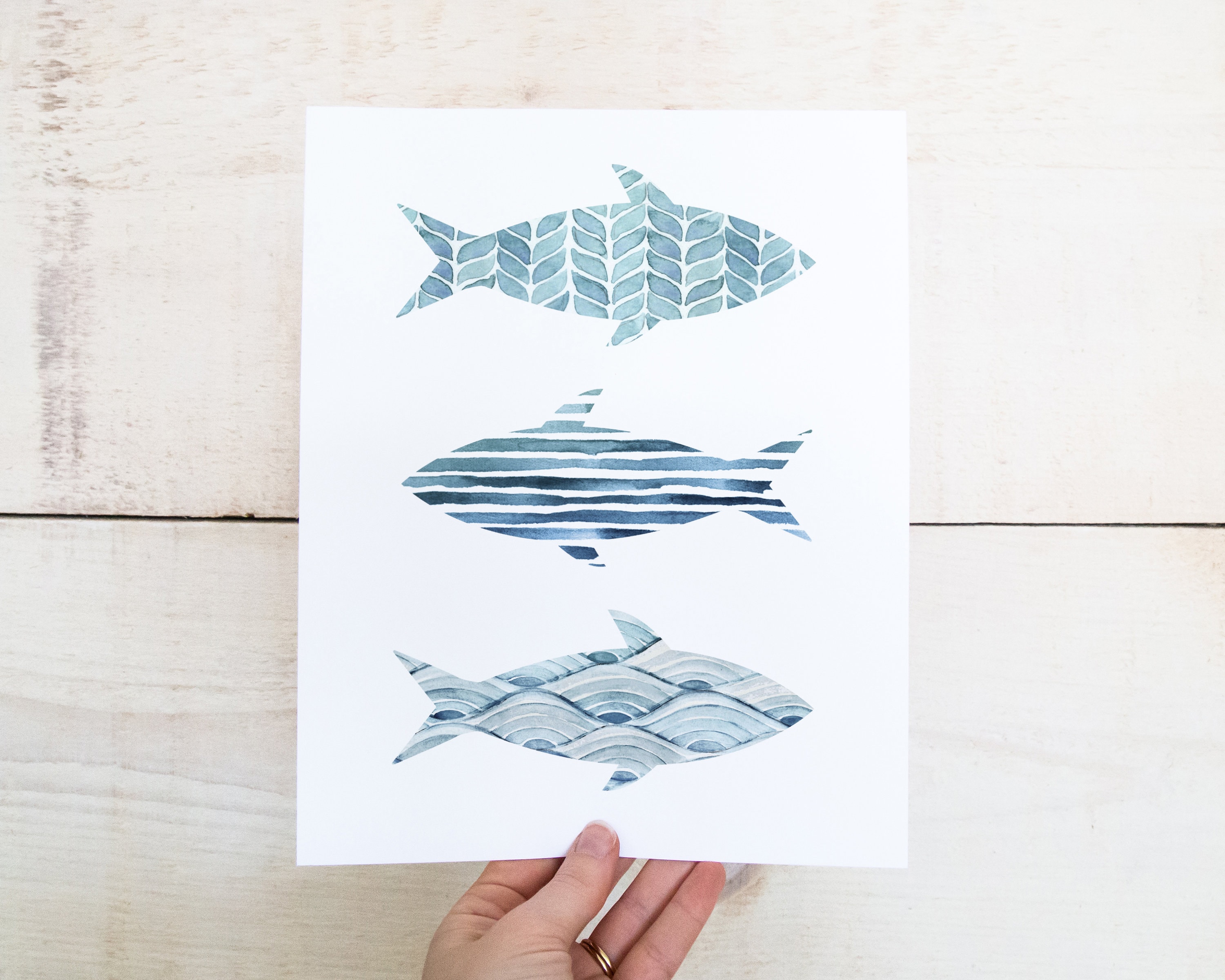 Fish Nursery Print Watercolor Fish Print Fish Print Wall - Etsy