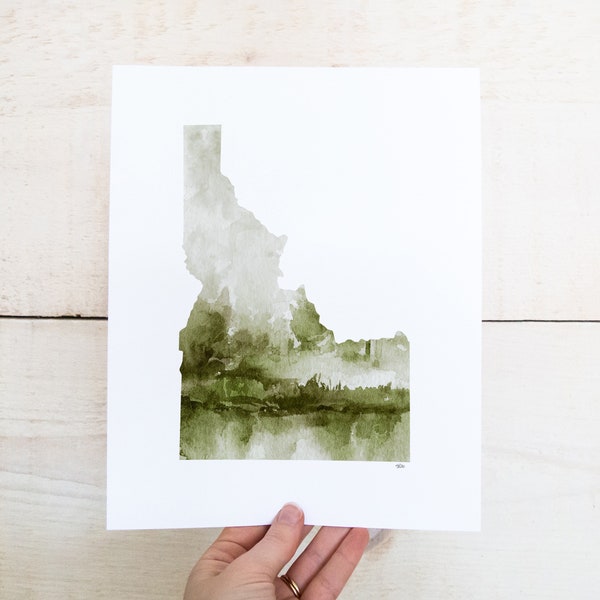 Watercolor State - Etsy