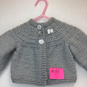 Hand Knit Baby Sweater - Etsy