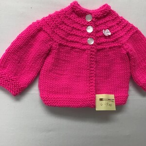 Hand Knit Baby Sweater - Etsy