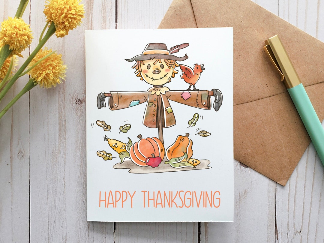 Happy Thanksgiving Card, Printable Card, Digital Card, Greeting Card ...