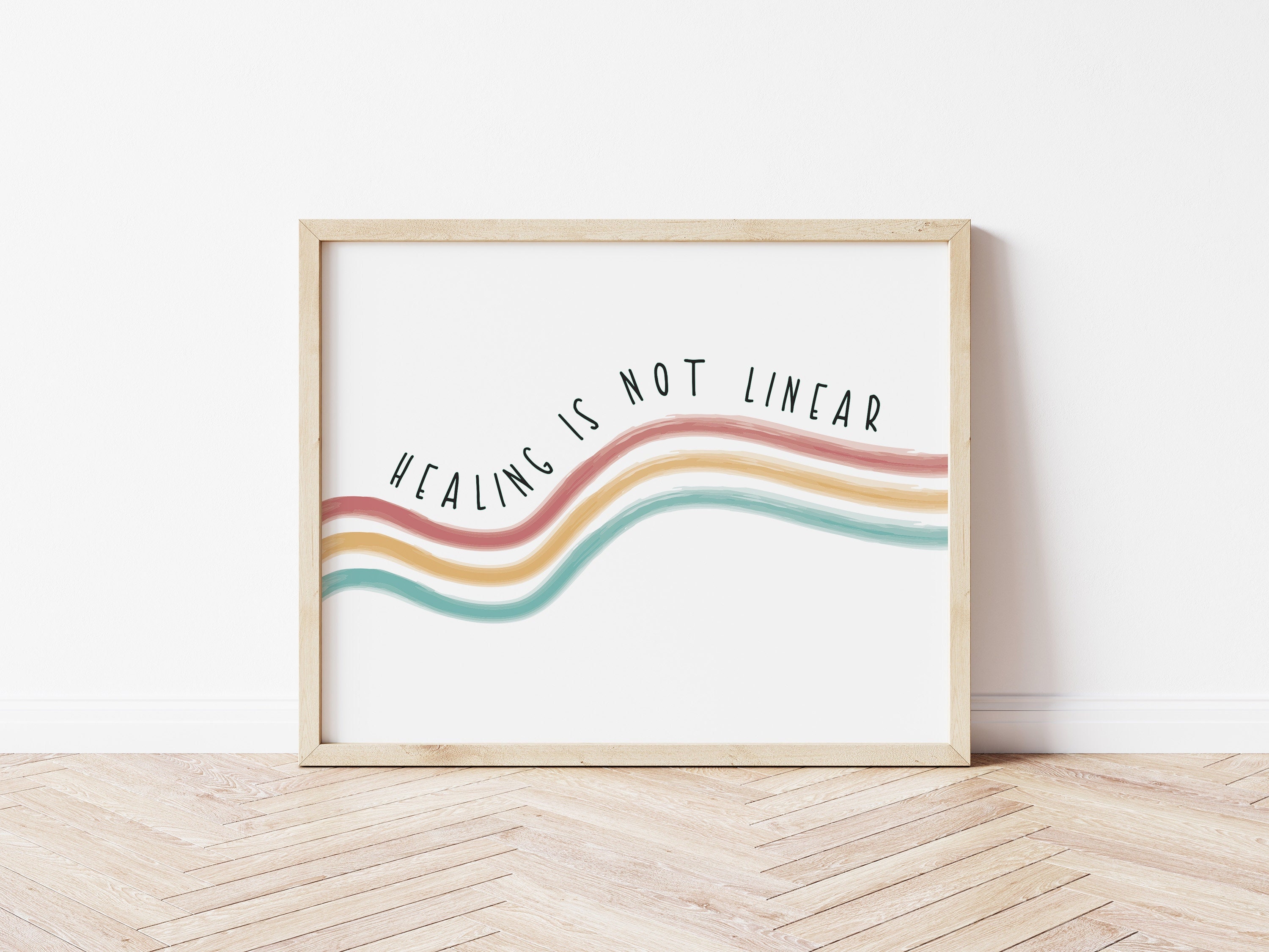 Healing is Not Linear, Printable Wall Art, Digital Wall Art ...