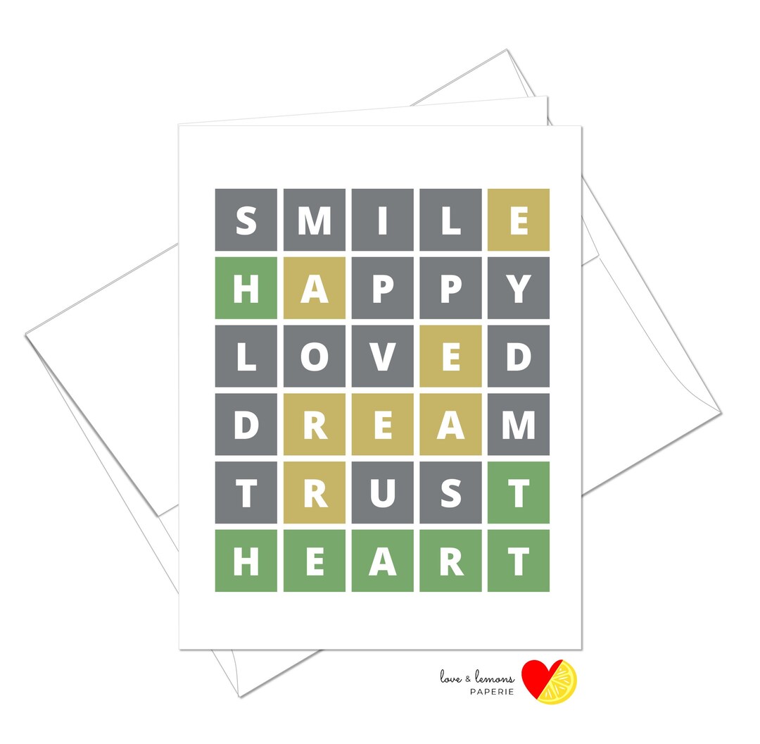 Word Game - Love & Friendship Edition - Valentine's Day/anniversary ...