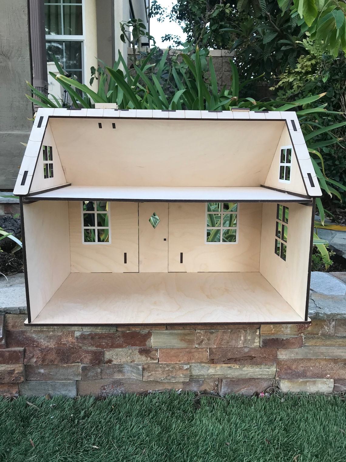 Wooden Dollhouse Miniature Rustic Dollhouse Pettson and - Etsy