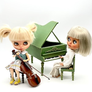 1:6 Miniature Cello, Musical Instrument for Doll, Vintage Cello for ...