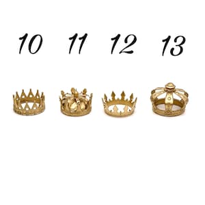 Miniature Crown for Doll, Fashion Royalty Gold Crown, 3d Printed Crown ...