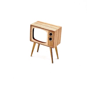 1/6 TV for Dolls, Television for Roombox, Retro TV for BJD Dolls ...