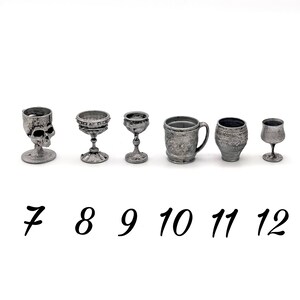 Miniature Halloween Goblet, Dollhouse Wineglass, Haunted House Decor - Etsy