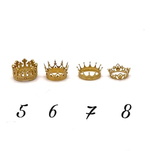 Miniature Oval and Round Crown for Doll, Tiny Tiara, Fashion Royalty ...