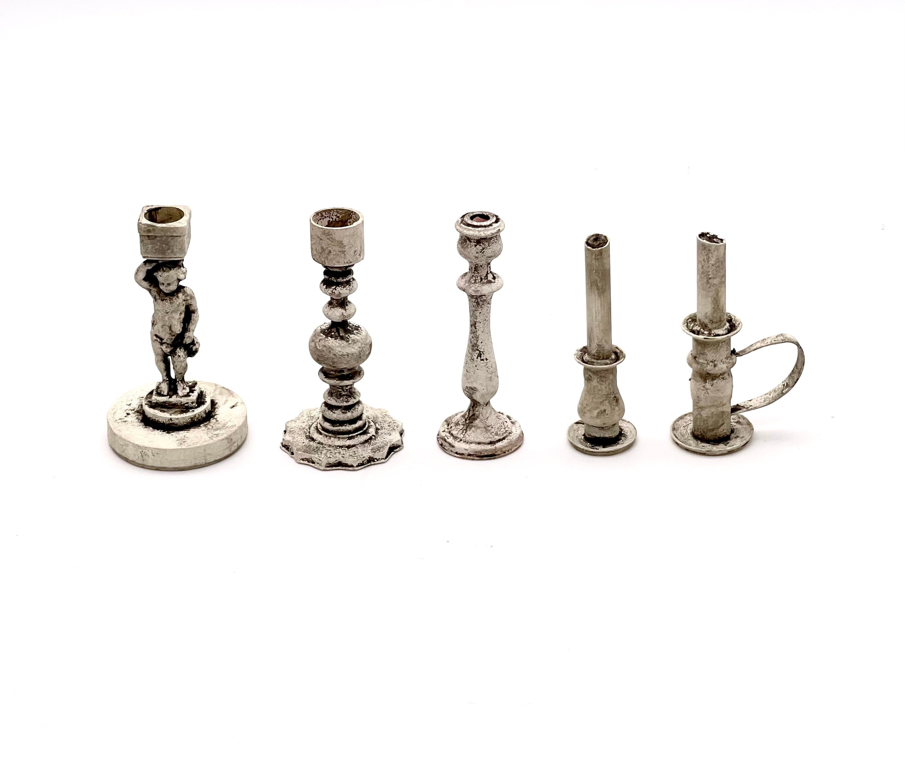 Miniature Vintage Candlestick Candle Holder for Mini Candle - Etsy