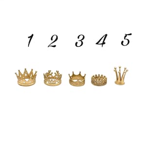 Miniature Crown for Doll, Fashion Royalty Gold Crown, 3d Printed Crown ...