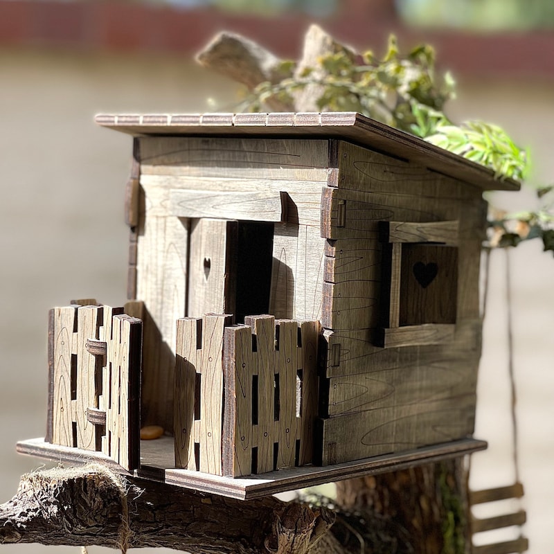 Mini Wooden Houses - Etsy