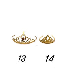 Miniature Oval and Round Crown for Doll, Tiny Tiara, Fashion Royalty ...