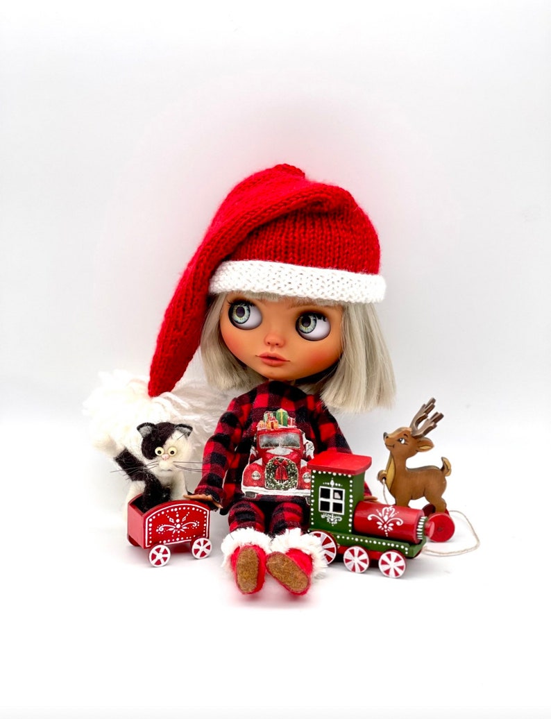 Miniature Christmas Train, Toy Teddy Bear for Train, Miniature ...