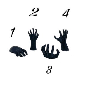 Halloween Miniature Creepy Reaching Hands, Black Wall Hands, Spooky ...