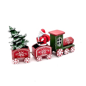 Miniature Christmas Train Toy Teddy Bear for Train Miniature - Etsy