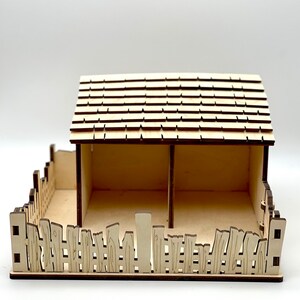 Wooden Play Pigsty, Waldorf Farm Barn, Toy Cowshed, Montessori Stable ...