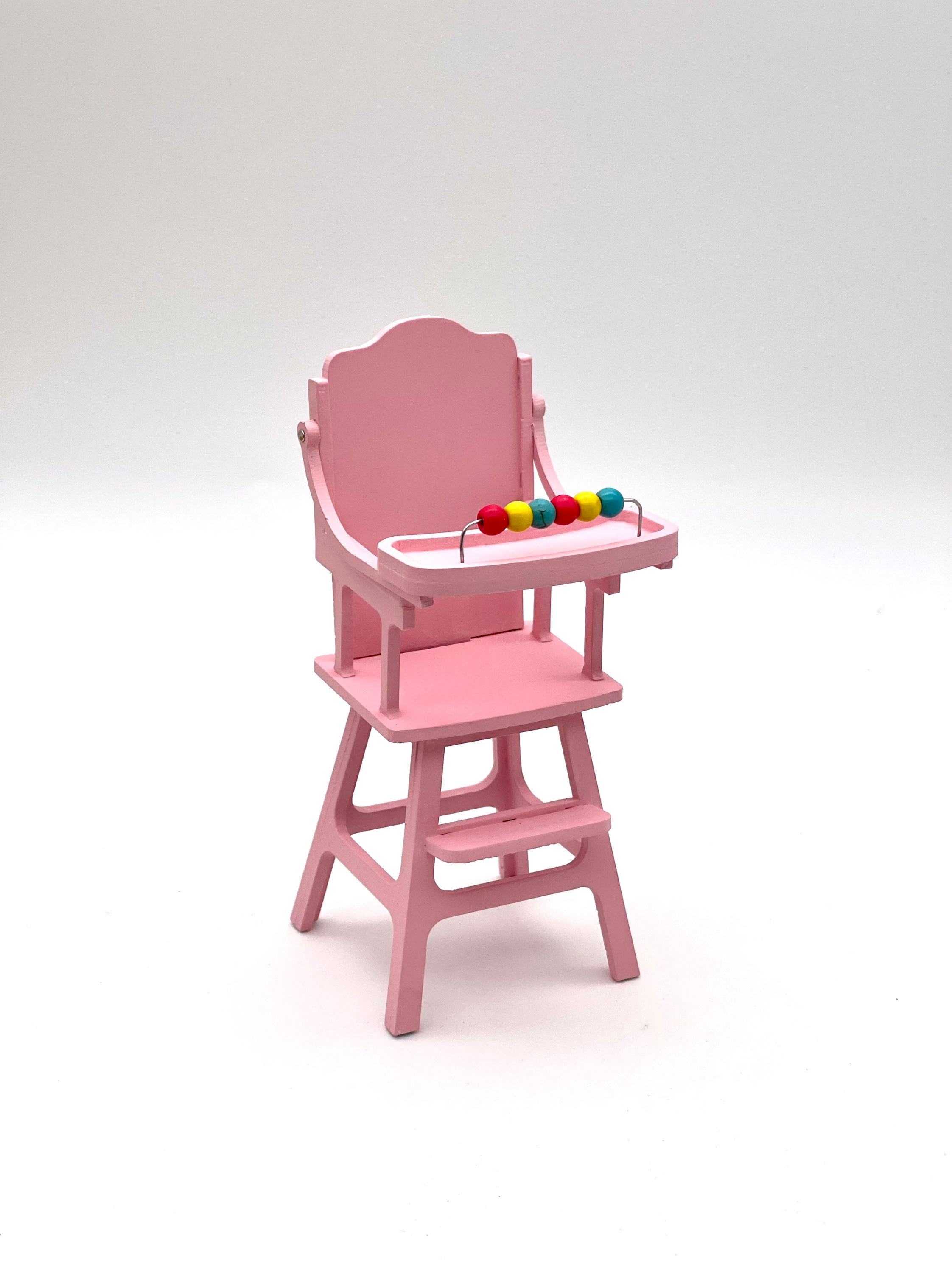 Miniature Baby High Chair Table for Baby Doll Dollhouse High Chair for Ob11 Feeding Table Diorama Doll Roombox Etsy Canada