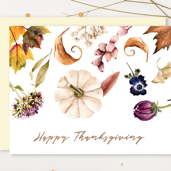 Thanksgiving Cards - Etsy