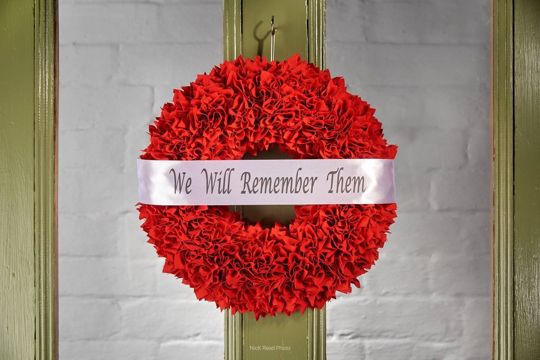 Poppy Wreath Remembrance Day Wreath We Will Remember Them - Etsy