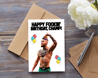Ufc Birthday Card | Etsy