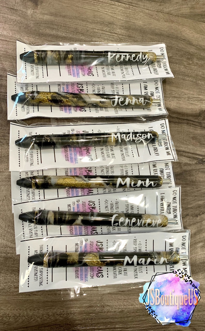 Personalized Alcohol Ink Pen: Glitter Milky Way Papermate Inkjoy - Etsy