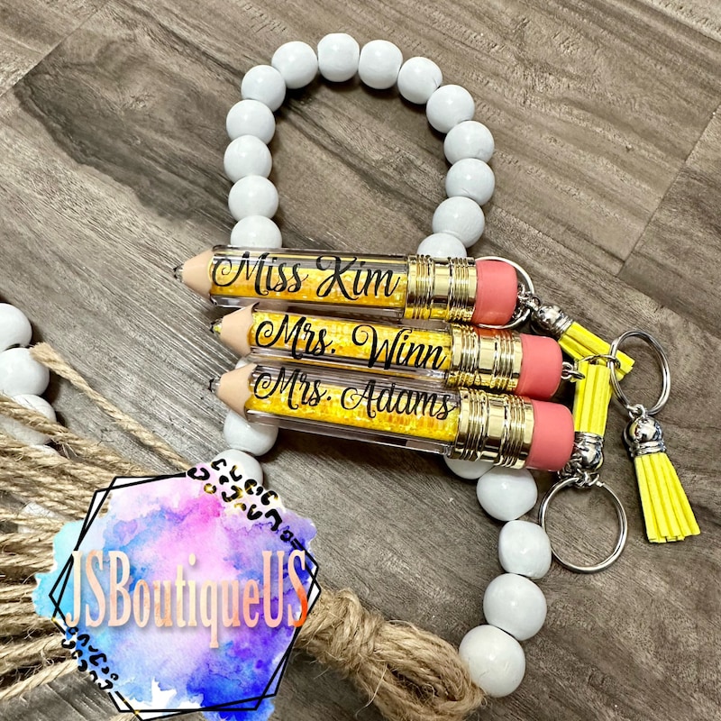 Teacher Keychain - Etsy