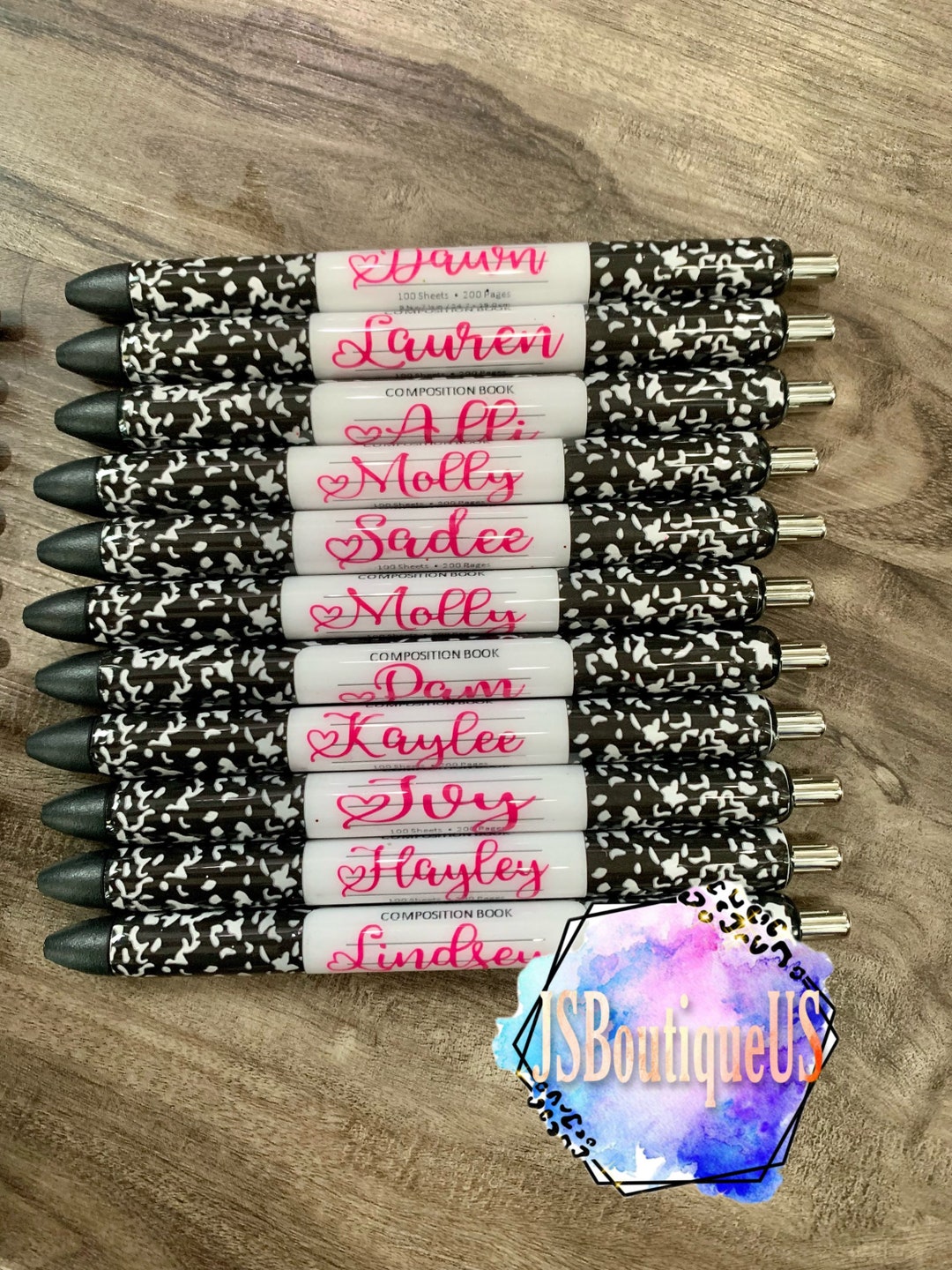 Composition Notebook Pens; Teacher Pens; Teacher Appreciation ...