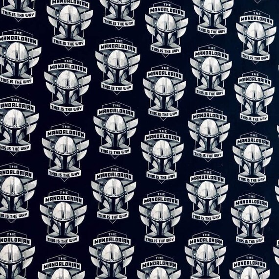 Star Wars Mandalorian This is the Way Licensed Fabric 100% | Etsy