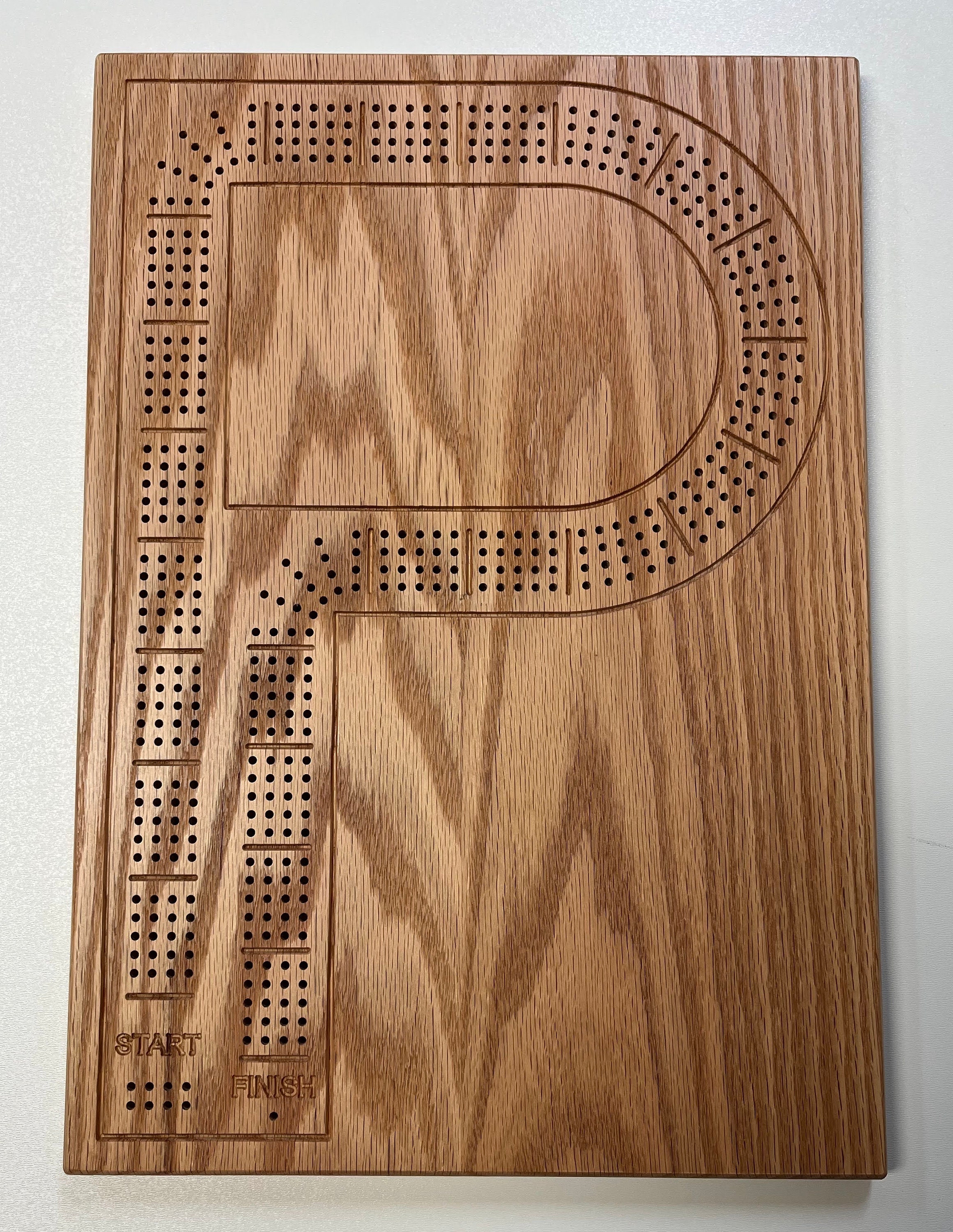 Custom Wood Cribbage Board - Letter P - Etsy