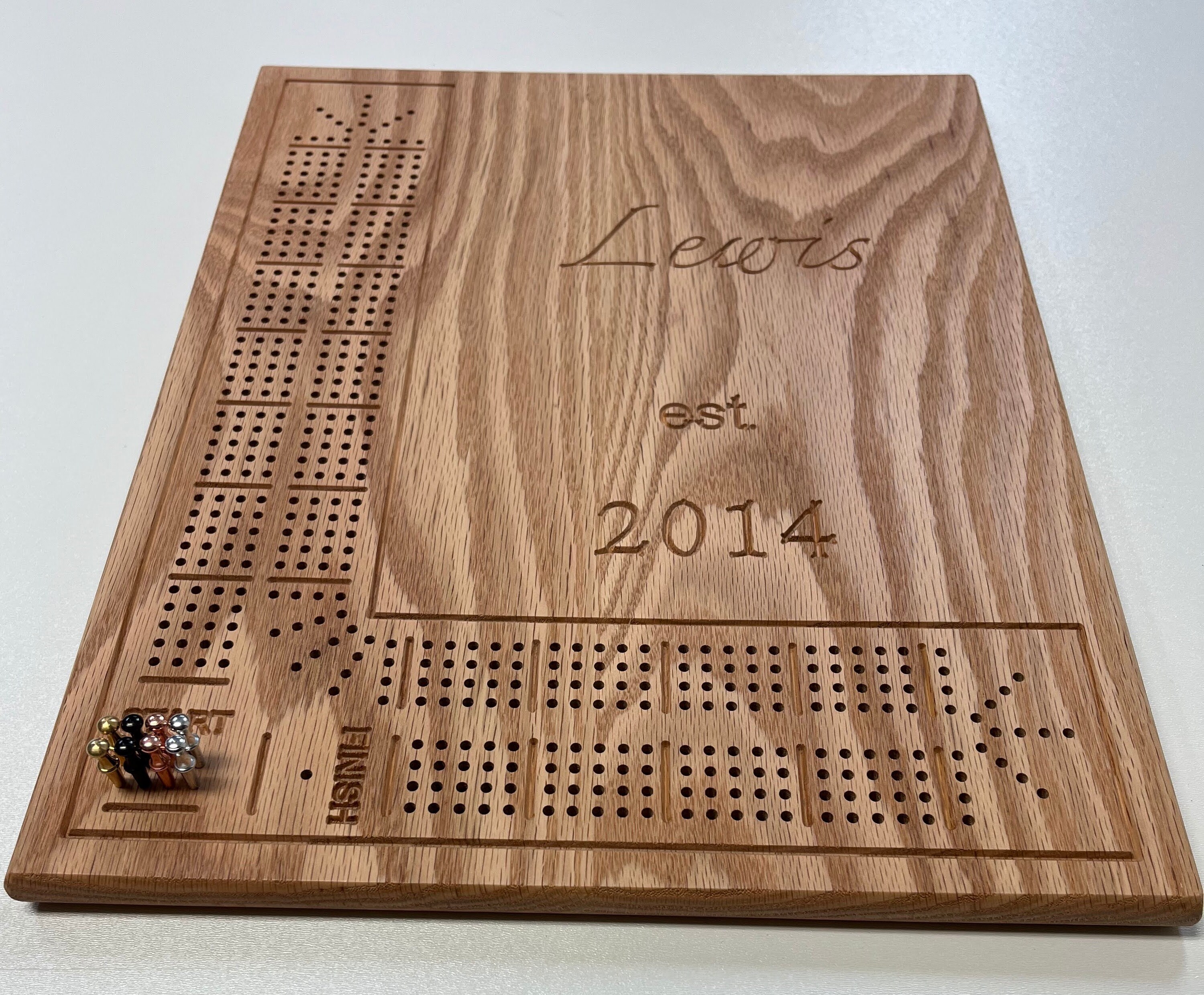 Custom Wood Cribbage Board - Letter L - Etsy