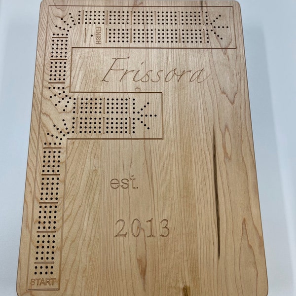 Letter Cribbage Board - Etsy