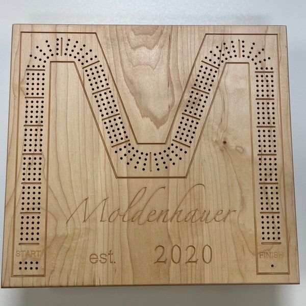 Letter Cribbage Board - Etsy