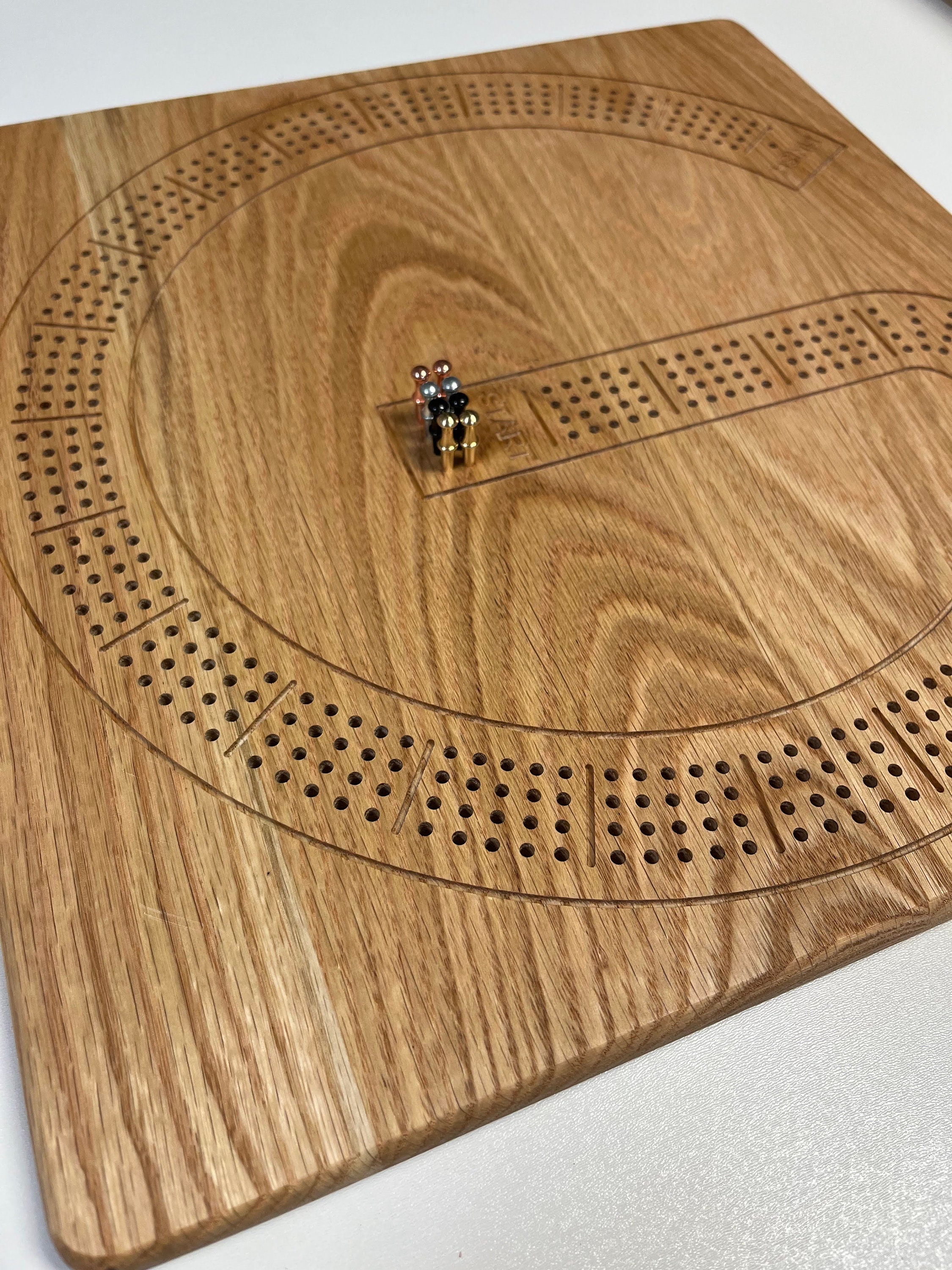 Custom Wood Cribbage Board - Letter G - Etsy