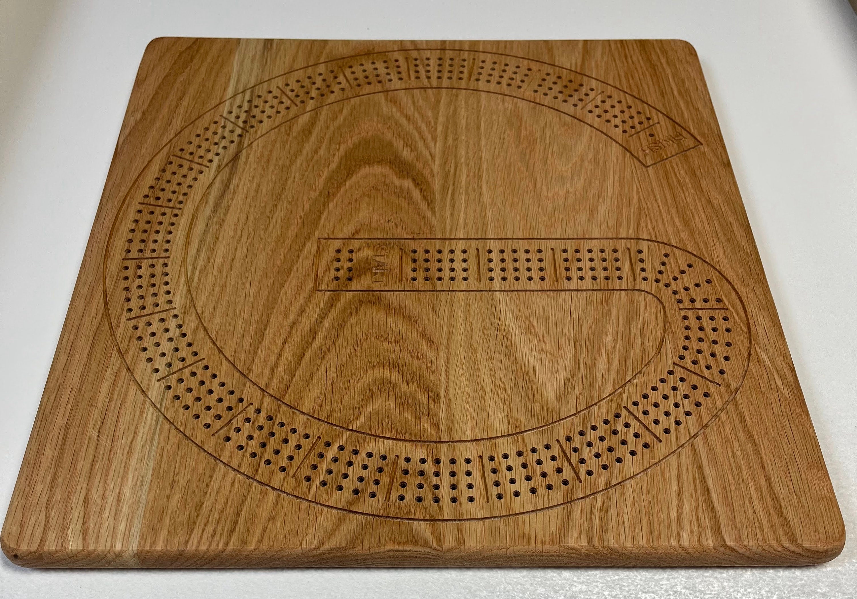 Custom Wood Cribbage Board - Letter G - Etsy