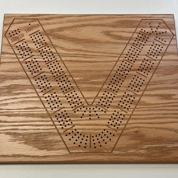 V Cribbage Board - Etsy