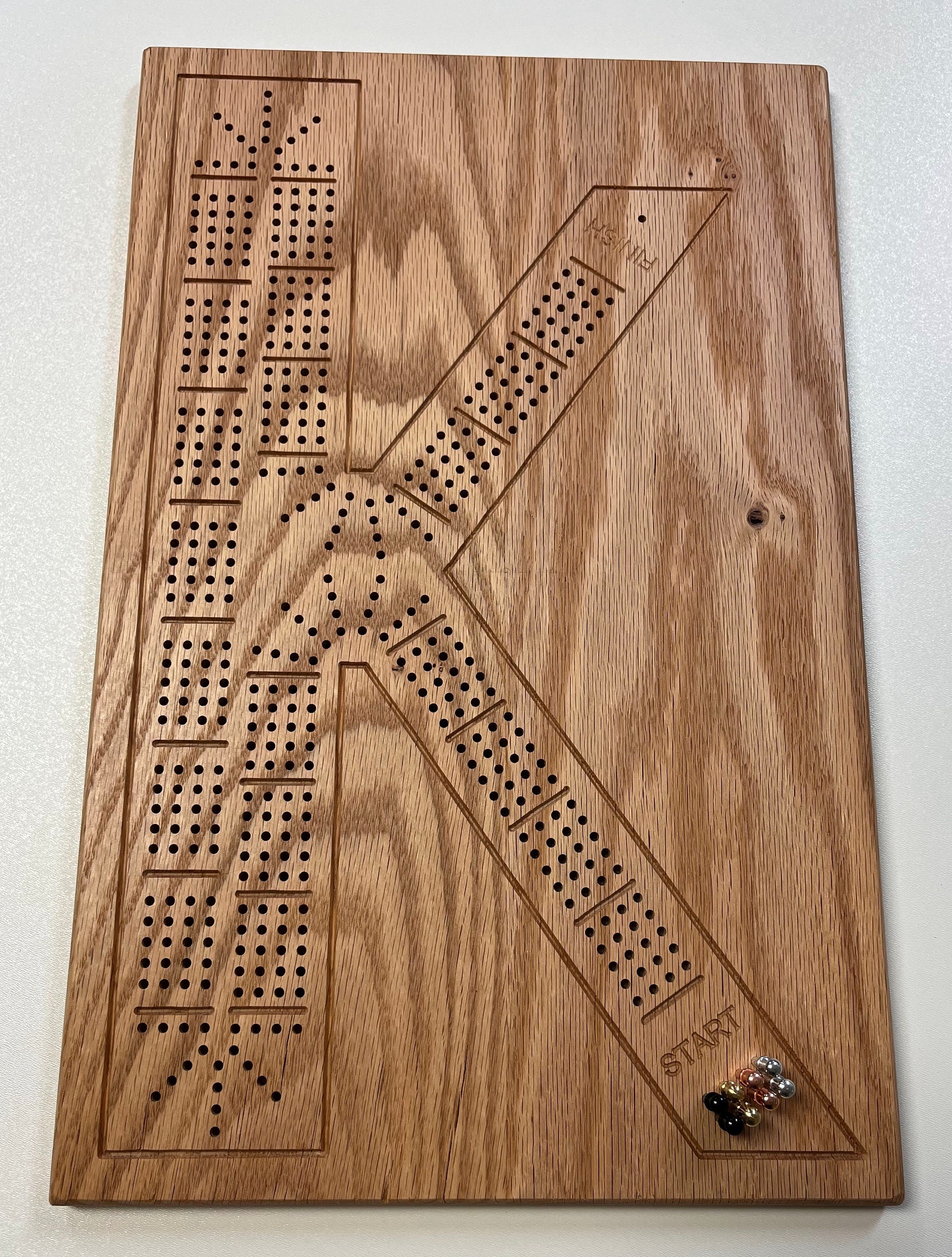 Custom Wood Cribbage Board - Letter K - Etsy
