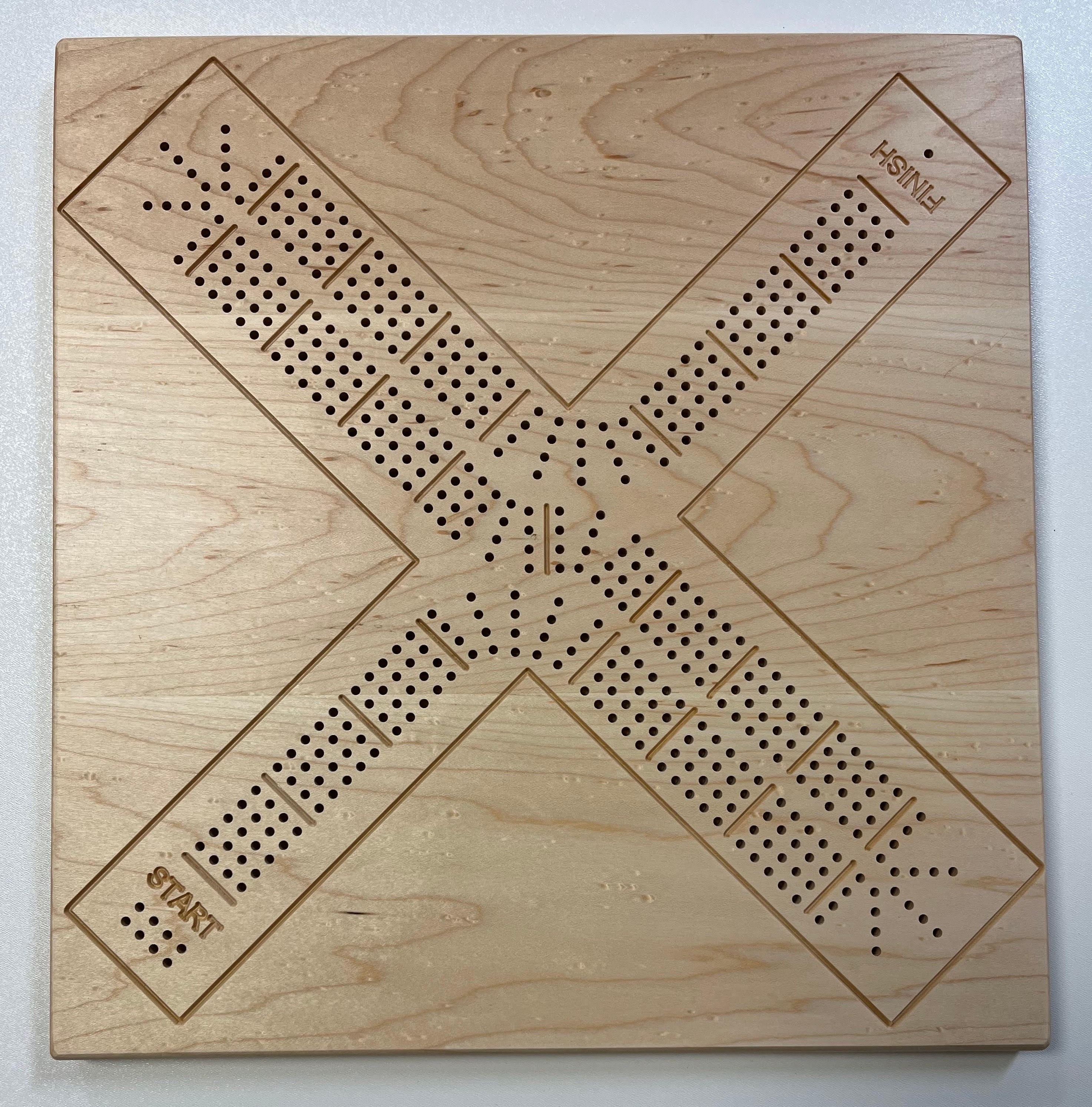 Custom Wood Cribbage Board - Letter X - Etsy