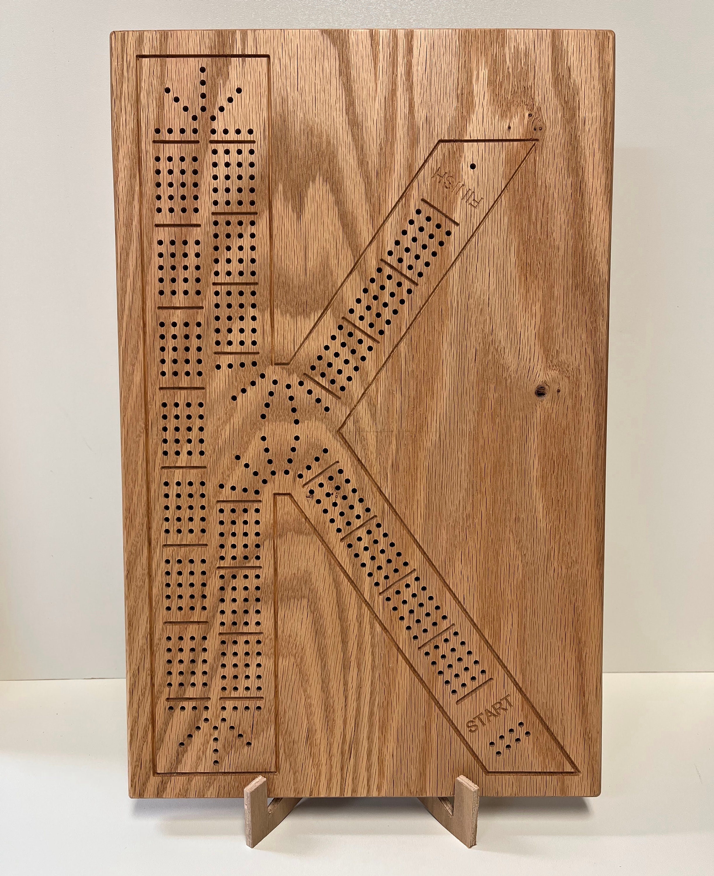Custom Wood Cribbage Board - Letter K - Etsy