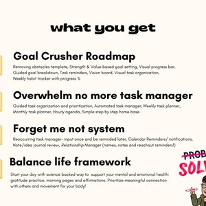 ADHD Life Manager System Notation Template - Etsy Canada