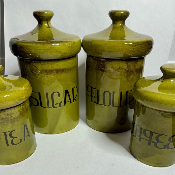 Retro Canister Set - Etsy