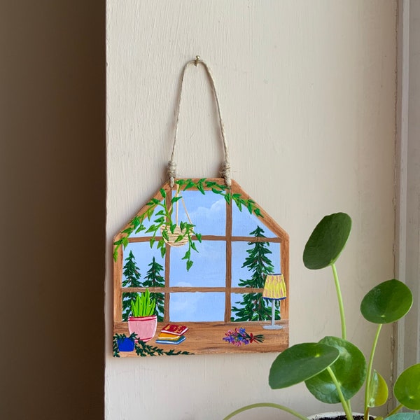Painted Window - Etsy